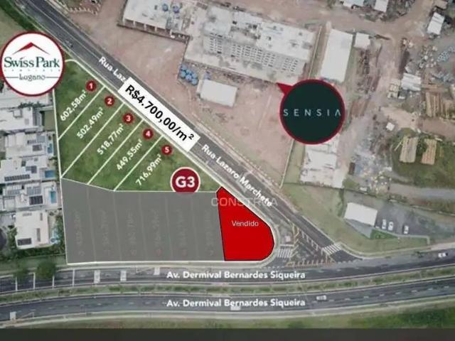 Terreno comercial para Venda em Campinas/SP Swiss Park