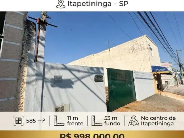 Terreno comercial para Venda em Itapetininga/SP Centro