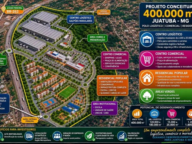 Terreno comercial para Venda em Juatuba/MG Vila Verne