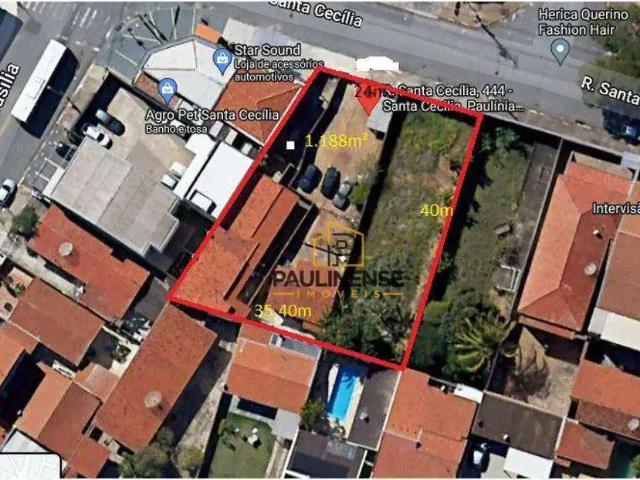 Terreno comercial para Venda em Paulínia/SP Santa Cecília