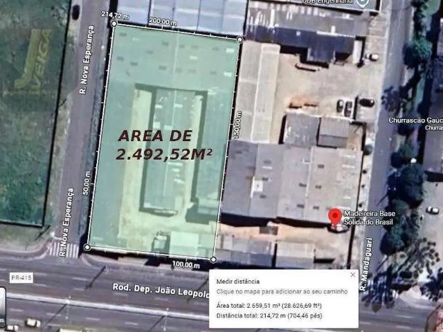 Terreno comercial para Venda em Pinhais/PR Maria Antonieta