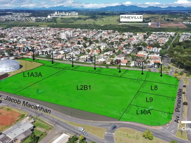Terreno comercial para Venda em Pinhais/PR Pineville