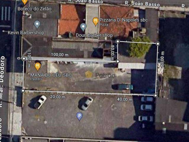 Terreno comercial para Venda em São Bernardo do Campo/SP Centro