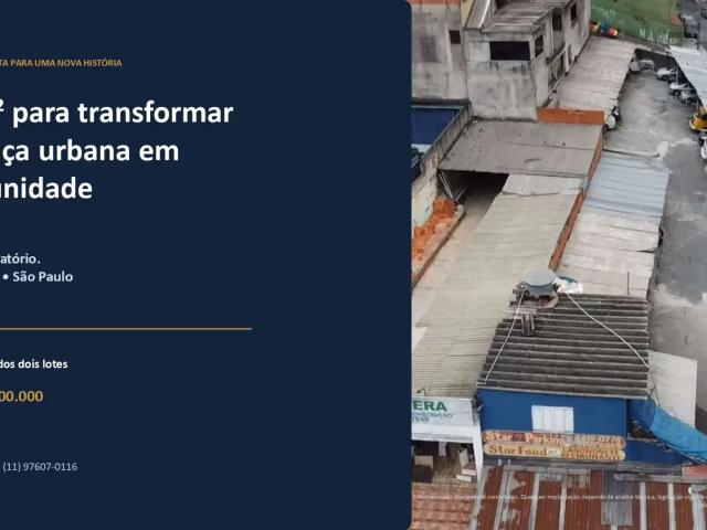 Terreno comercial para Venda em São Paulo/SP Jardim Ângela Zona Leste