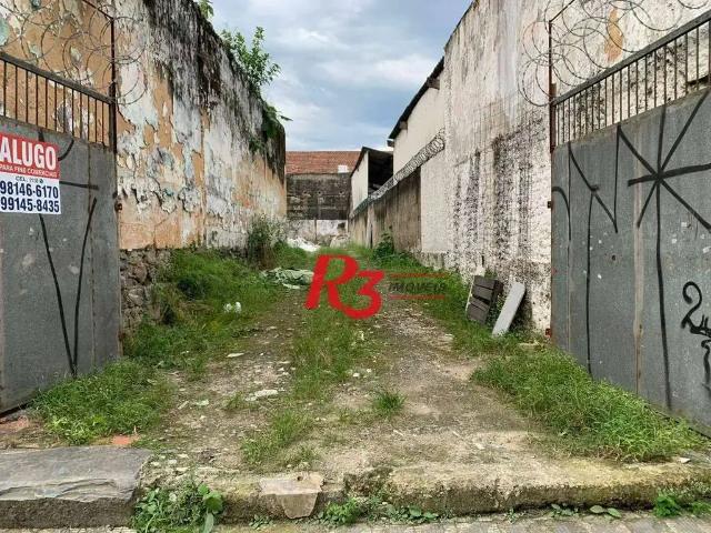 Terreno comercial para Venda em Santos/SP Centro