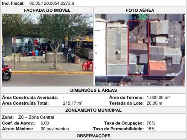 Terreno comercial para Venda em Toledo/PR Centro