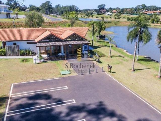 Terreno Condomínio Terra de Santa Cristina XIII próximo represa 450m² plano