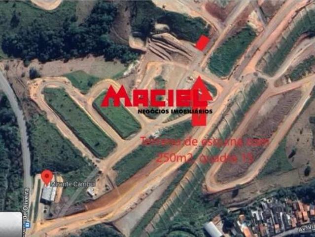 Terreno de esquina de 250 m² Mirante do Cambui Putim
