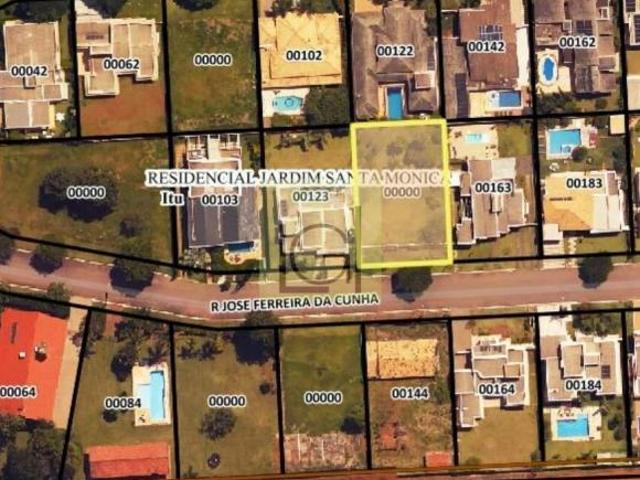 Terreno de luxo à venda em Itu SP:, 798m² no Condomínio Jardim Santa Mônica