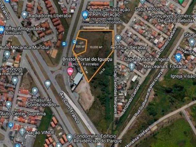 Terreno de 10.736m² à Venda na Rua Velcy Bolívar Grandó | Uberaba Curitiba