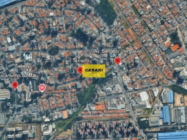 Terreno de 762m² na Vila Caminho do Mar Rudge Ramos