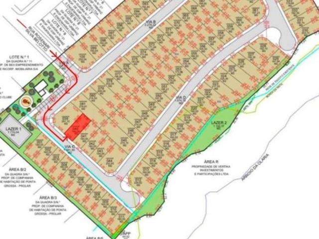 Terreno em Neves, Ponta Grossa/PR de 10m² à venda por R$ 110.000,00