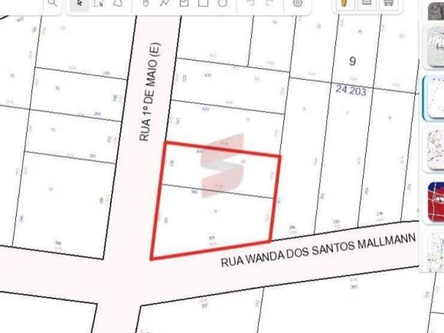 Terreno em Centro, Pinhais/PR de 1490m² à venda por R$ 2.980.000,00