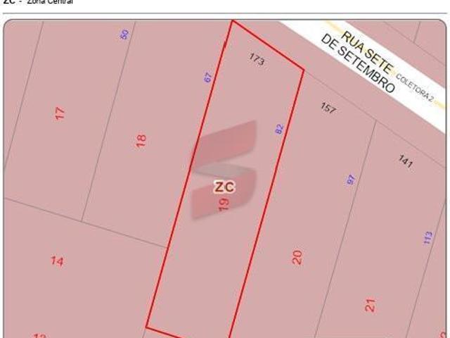 Terreno em Centro, Pinhais/PR de 834m² à venda por R$ 2.000.000,00
