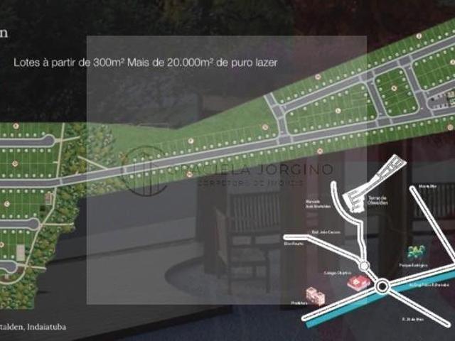 Terreno em Condomínio à Venda em Indaiatuba SP, Bairro Chácara Belvedere 300,00 m² de Área
