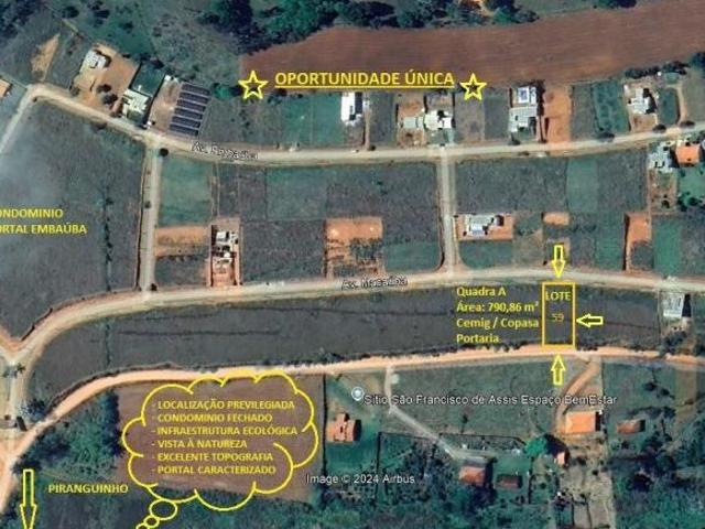 Terreno em condomínio à venda em Piranguinho MG, Bairro Mato Dentro, com 790m² de área