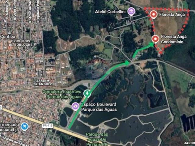 Terreno em Condomínio Fechado de Luxo 1.293m² FLORESTA ANGÁ PQ DAS ÁGUAS PINHAIS