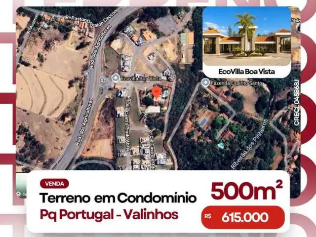 Terreno em Condomínio para Venda em Valinhos/SP Jardim Portugal