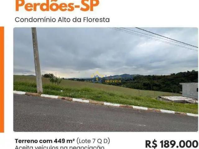 Terreno em Condomínio para Venda em Bom Jesus dos Perdões/SP Jardim Colina do Sol