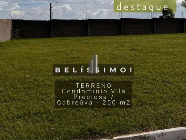 Terreno em Condomínio para Venda em Cabreúva/SP Pinhal