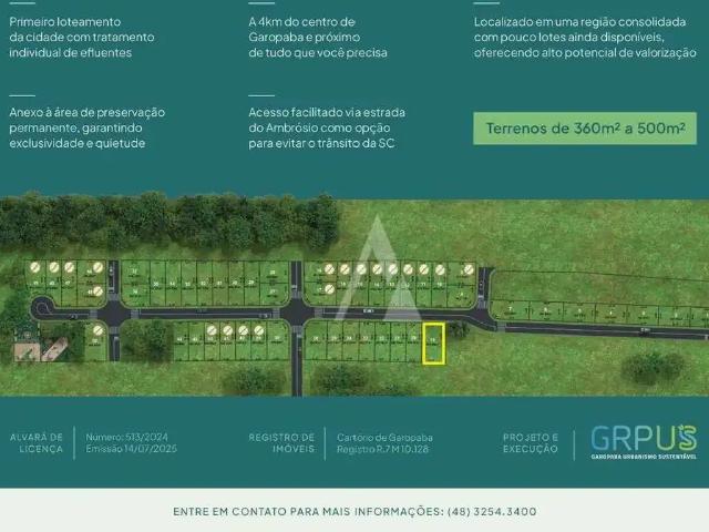 Terreno em Condomínio para Venda em Garopaba/SC Pedra Branca
