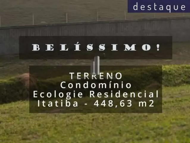 Terreno em Condomínio para Venda em Itatiba/SP Bairro Itapema