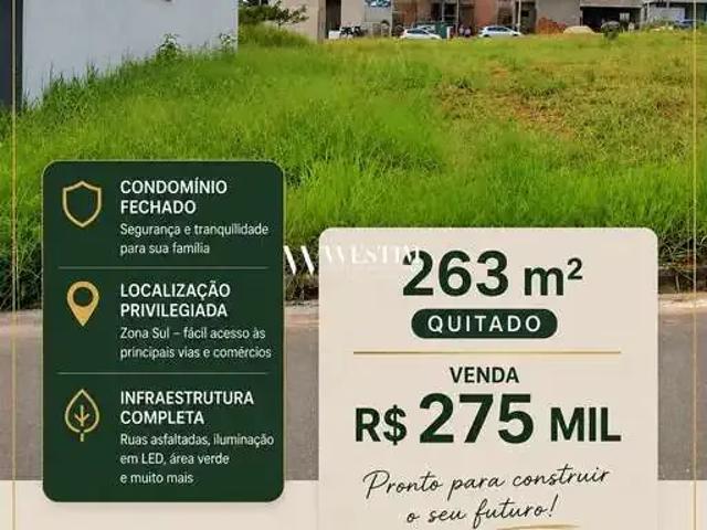 Terreno em Condomínio para Venda em São José do Rio Preto/SP Village Normand
