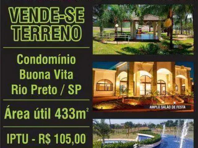 Terreno em Condomínio para Venda em São José do Rio Preto/SP Parque Residencial Buona Vita