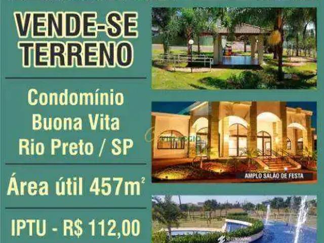 Terreno em Condomínio para Venda em São José do Rio Preto/SP Parque Residencial Buona Vita