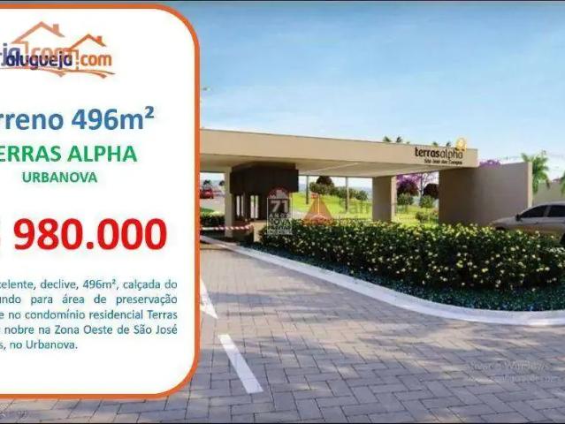 Terreno em Condomínio para Venda em São José dos Campos/SP Condomínio Residencial Alphaville
