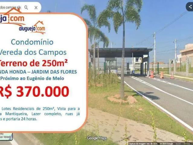 Terreno em Condomínio para Venda em São José dos Campos/SP Jardim das Flores