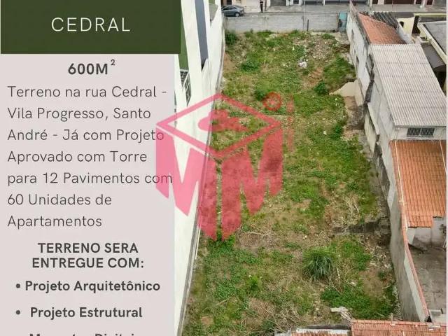 Terreno em Condomínio para Venda em Santo André/SP Vila Progresso