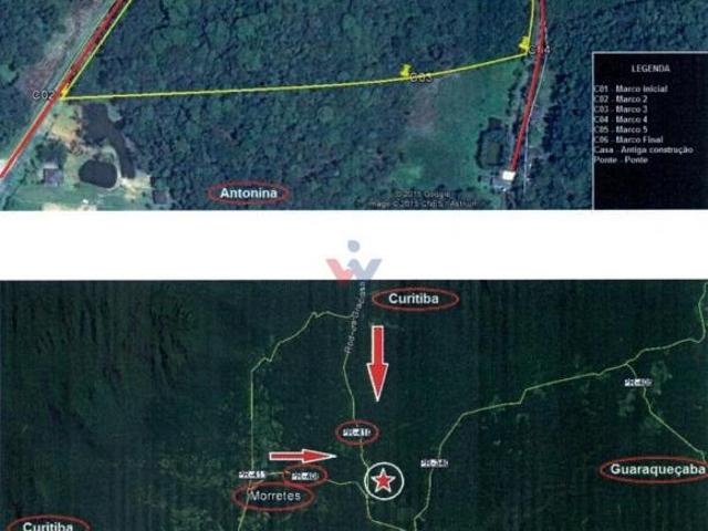 Terreno em Estrada Dagraciosa, Morretes/PR de 38000m² à venda por R$ 800.000,00