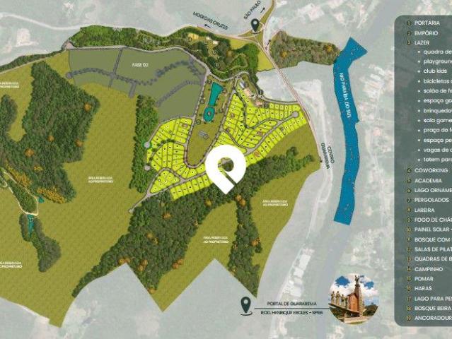 Terreno em, Guararema/SP de 1081m² à venda por R$ 725.000,00