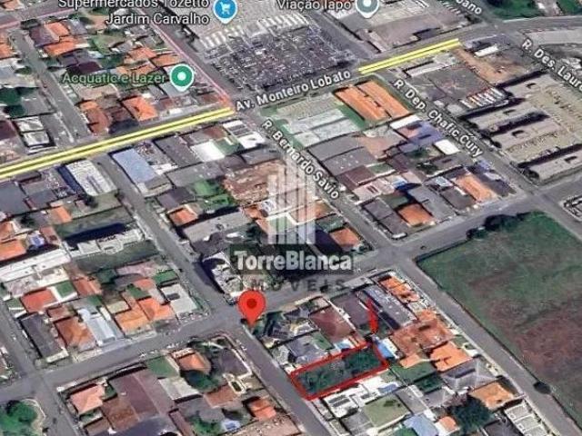Terreno em Jardim Carvalho, Ponta Grossa/PR de 675m² à venda por R$ 600.000,00