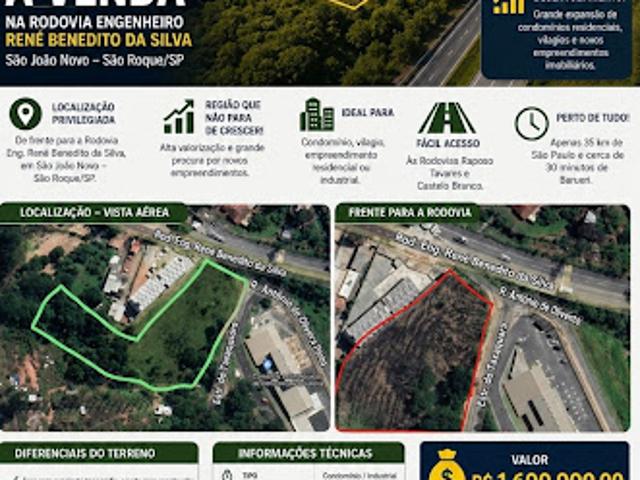 Terreno em Jardim Meny, São Roque/SP de 0m² à venda por R$ 1.599.900,00