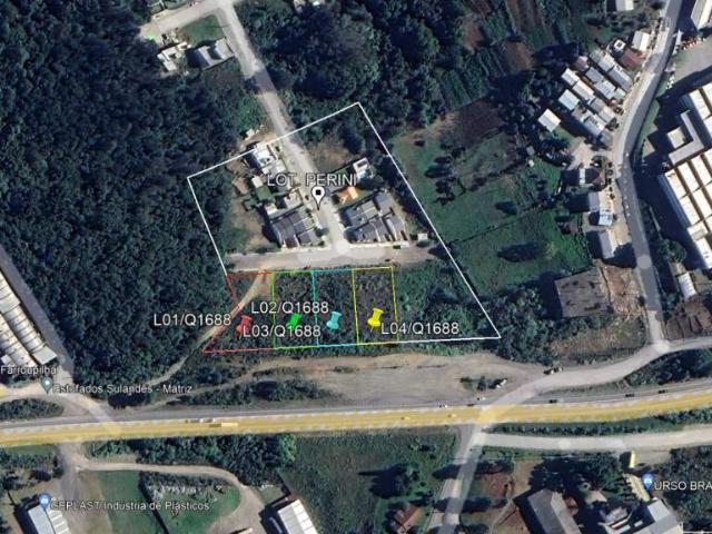 Terreno em Santo Antônio, Farroupilha/RS de 1505m² à venda por R$ 1.519.035,00