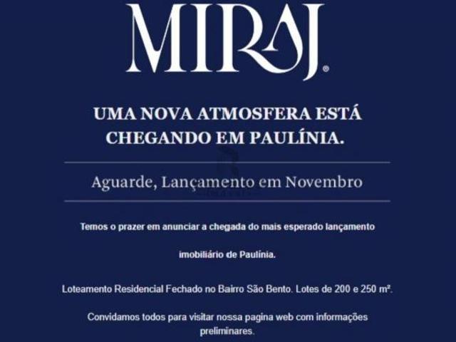 Terreno en Condomínio para venda em Residencial Miraj de 200.00m²