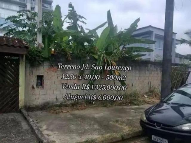 Terreno Jardim São Lourenço Bertioga 500m2 R$ 1.325.000,00