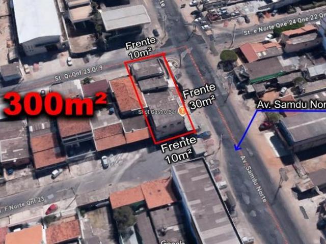 TERRENO / LOJA Á VENDA TAGUATINGA NORTE QNF 23 AV. SAMDU ESQUINA 3 FRENTES