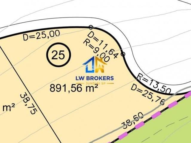 Terreno Lote em Condomínio, 891m² Alphaville, Vila Maringá Jundiaí SP