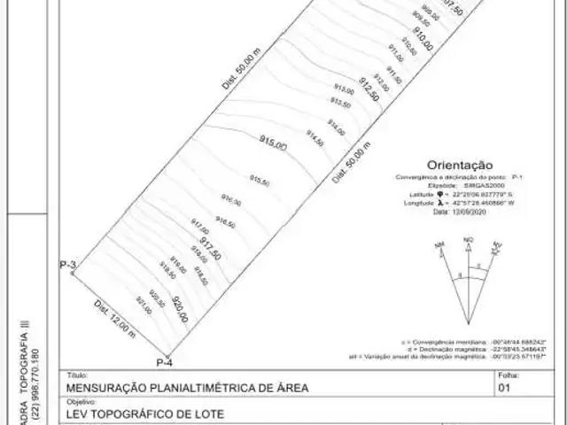 Terreno / Lote para Venda em Teresópolis/RJ Tijuca