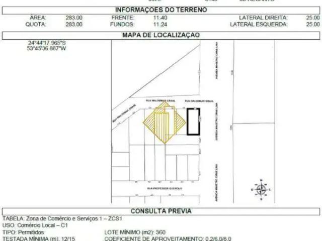 Terreno / Lote para Venda em Toledo/PR Vila Becker