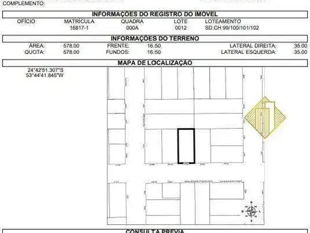 Terreno / Lote para Venda em Toledo/PR Vila Industrial