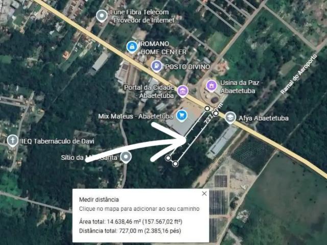 Terreno / Lote para Venda em Abaetetuba/PA Castanhal