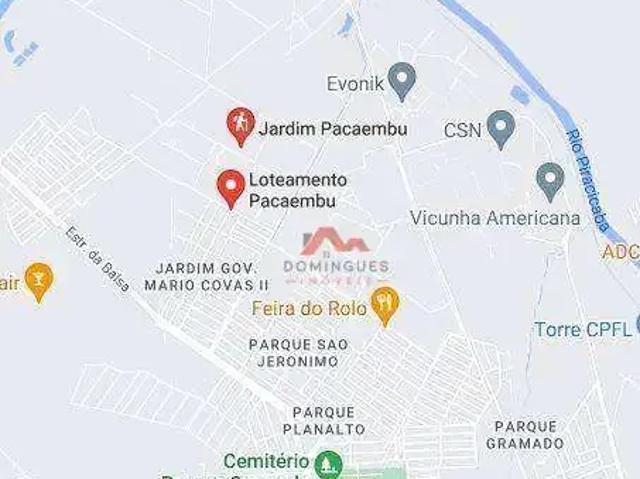 Terreno / Lote para Venda em Americana/SP Loteamento Residencial e Comercial Bairro Pacaembu