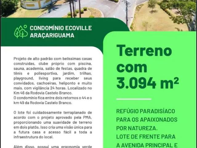 Terreno / Lote para Venda em Araçariguama/SP Terra Baixa