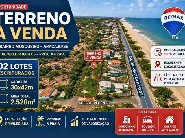Terreno / Lote para Venda em Aracaju/SE Mosqueiro