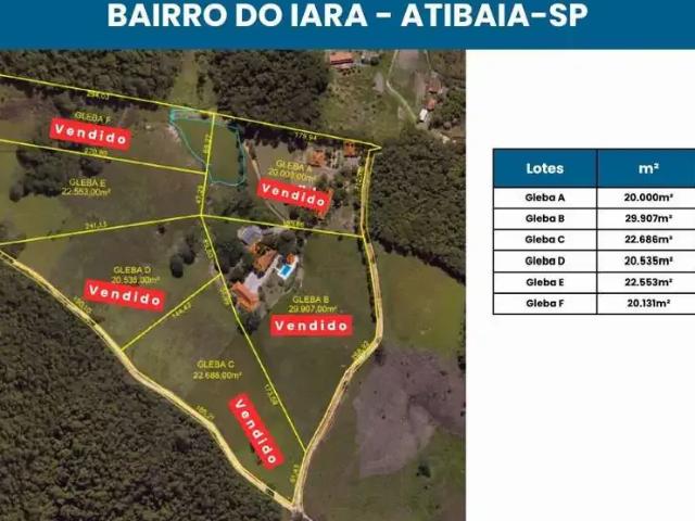 Terreno / Lote para Venda em Atibaia/SP Iara