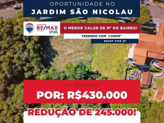 Terreno / Lote para Venda em Atibaia/SP Nova Gardênia